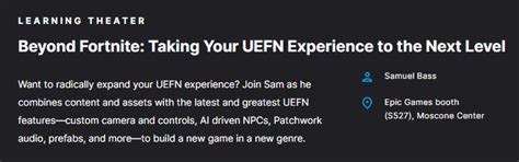 Samuel Bass On Linkedin Uefn Epicgames Unrealengine Gdc2024 Gdc