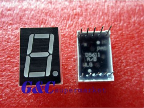 50pcs 0 56 Inch 1 Digit Red Led Display 7 Segment Grandado