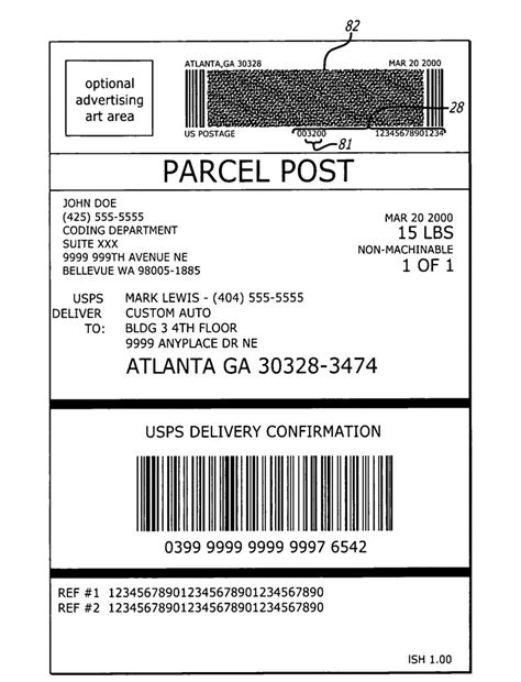 Usps Shipping Label Template At Sasfrustrateblog Blog