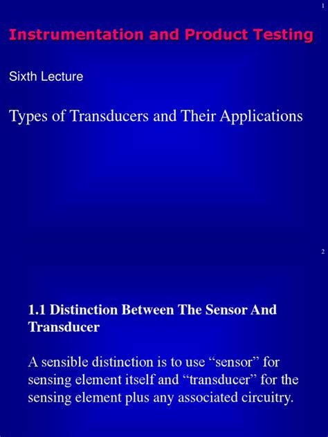 PDF Types Of Transducer And Application DOKUMEN TIPS