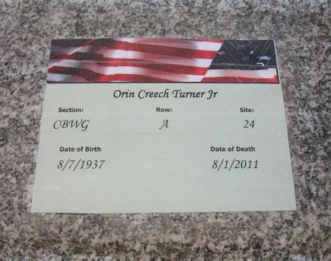 Orin Creech Turner Jr Find A Grave Memorial