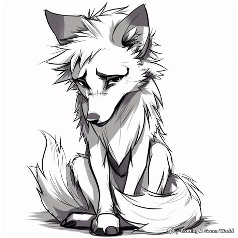 Anime Wolf Draw