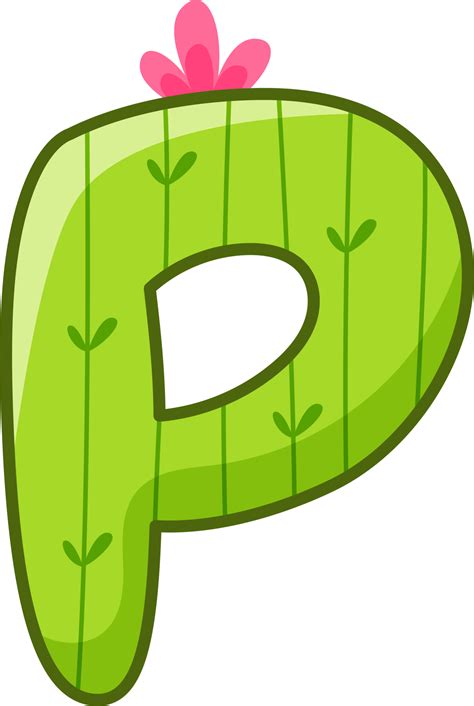Cactus Alphabet Letter P 36443282 Png