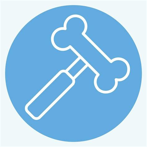 Icon Hammer Related To Orthopedic Symbol Blue Eyes Style Simple