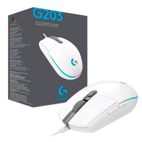 Mouse Logitehc G Alámbrico Gaming Lightsync G203 El Punto De La Impresora