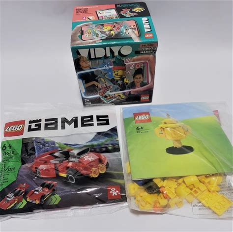 Lot Three Building Block Sets Marked Lego