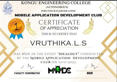 Vruthika L S On Linkedin Paperpresentation Firstplace Achievement