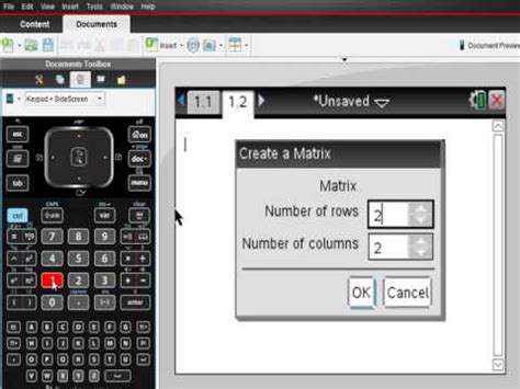 Ti Nspire CAS Solving Matrix Equations Inverses YouTube
