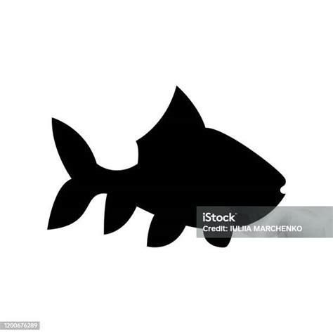 아름다운 물고기 어떤 목적을위한 훌륭한 디자인 벡터 이미지입니다 검정 요소입니다 개념 디자인에 대 한 검은 물고기와 현대 배너입니다 벡터 절연 윤곽선 도면 음식 개념입니다