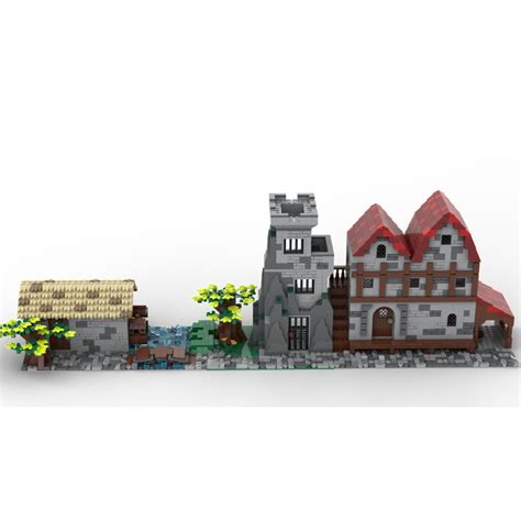 Lego Moc Modular Medieval Mill By Cegeha Elbe Rebrickable Build