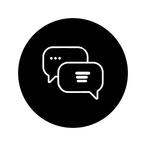 Message Icon Set Chat Illustration Sign Collection Forum Symbol