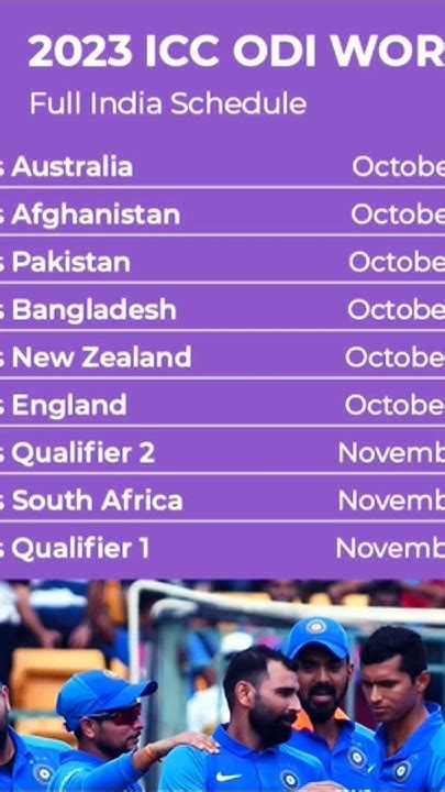 Icc Wc 2023 Schedule Youtubeshorts Ytshortsindia Viral Video Wc2023 Wc Youtube