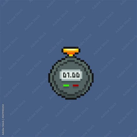 Digital Timer Styled Stock Pixel Art Art Style Adobe Explore