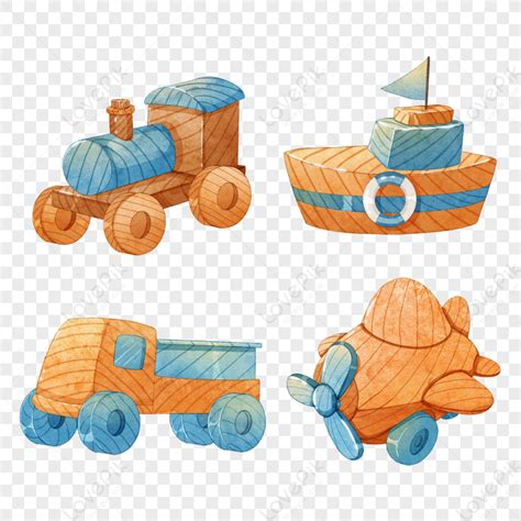 어린이 나무 일러스트 장난감 수채화아름다운아가보트 Png 일러스트 무료 다운로드 Lovepik