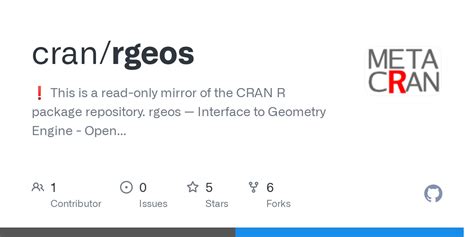 GitHub Cran Rgeos Exclamation This Is A Read Only Mirror Of The CRAN R Package Repository