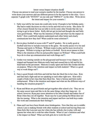 intent versus impact sel lesson by jen s sel store tpt