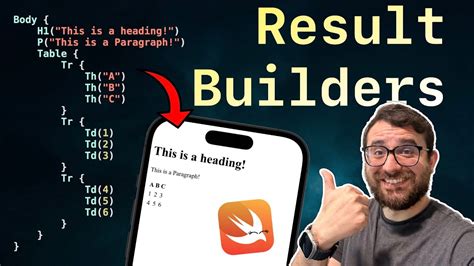 Result Builders In Action Simplifying Html Generation In Swift Youtube