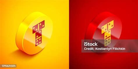 주황색과 빨간색 배경에 격리된 등도미 아이콘입니다 서클 버튼입니다 벡터 3차원 형태에 대한 스톡 벡터 아트 및 기타 이미지 3차원 형태 가리키기 개념 Istock