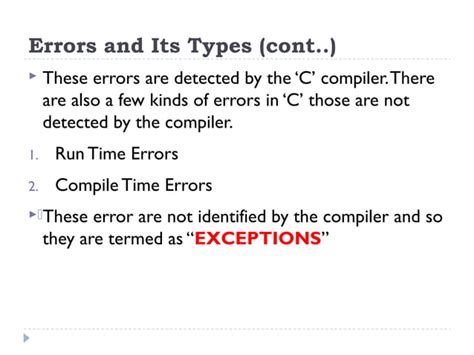 Lecture 22 Error Handling PPT