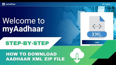How To Download Aadhaar Xml Zip File Aadhaar Paperless Offline E Kyc Youtube