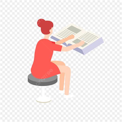 卡通閱讀 讀書閱讀 商業風格 閱讀日讀書素材圖案，psd和png圖片免費下載