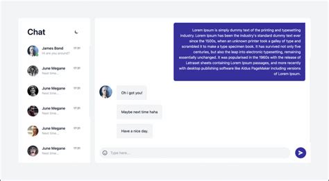 Chat Ui Darklight Template With Tailwind Css Uitlearntogether
