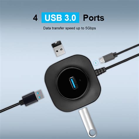 Hub Usb 4 Port Multiple Usb Port Usb Port 3 0 Adapter For Laptop