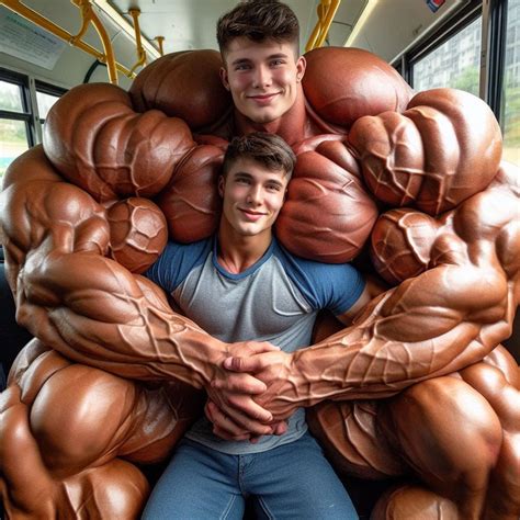 Huge Teen Muscleboys Using Public Transport 6 By Ai Muslephantasies On