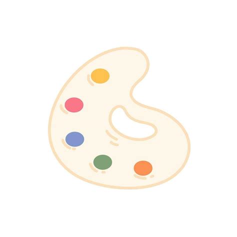 Paint Palette Art Supplies Icon 26582219 Vector Art At Vecteezy