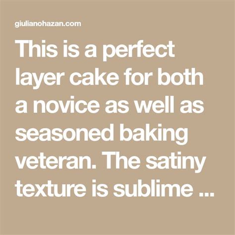 Perfect Layer Cake Recipe