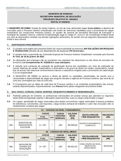 Prefeitura De Ermo Sc Anuncia Retomada Das Etapas De Dois Doc