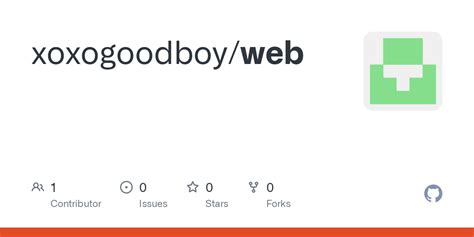 GitHub Xoxogoodboy Web