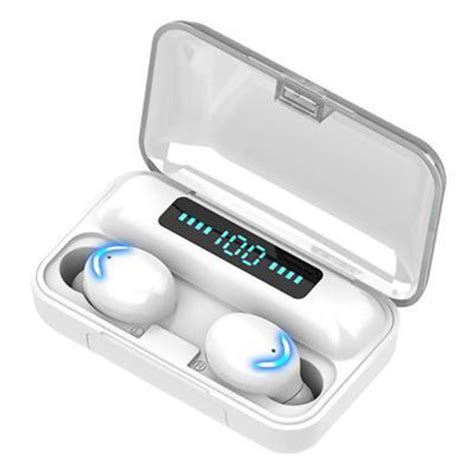 Tws Bluetooth Headset Mah Wireless Charging Sports Headset White