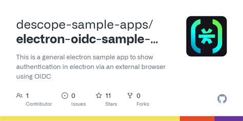 Github Descope Sample Appselectron Oidc Sample App This Is A