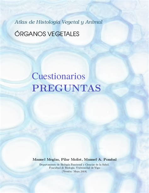 Pdf Atlas De Histología Vegetal Y Animal Brayan Mendez