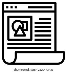 Blog Modern Concept Ui Ux Icon Stock Vector Royalty Free Shutterstock