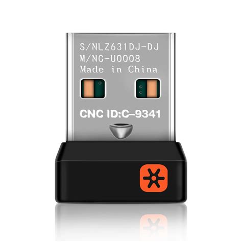 FORNORM Mini USB Network Wireless Receiver Dongle For Unifying Wireless Keyboard With 6 Channel