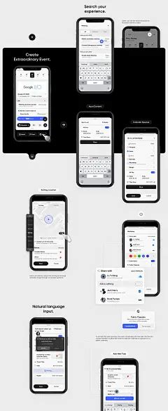 160屏国外在线视频会议聊天通讯iOS Android用户界面app设计ui套件模板下载 颜格视觉 花瓣网