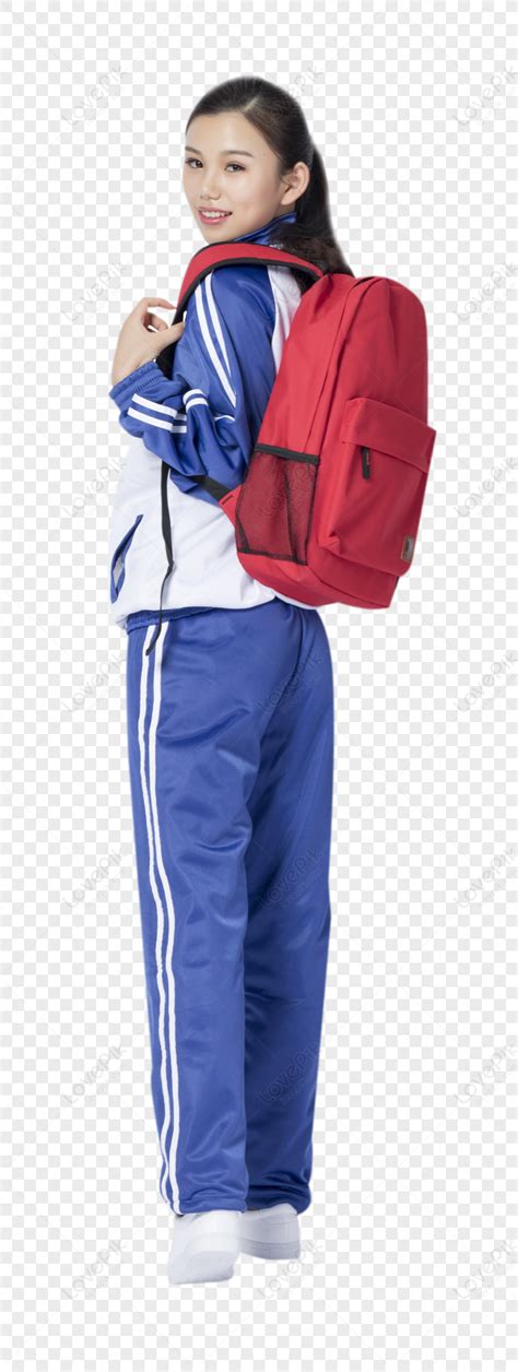 여자 학생 배낭 Png 일러스트 무료 다운로드 Lovepik