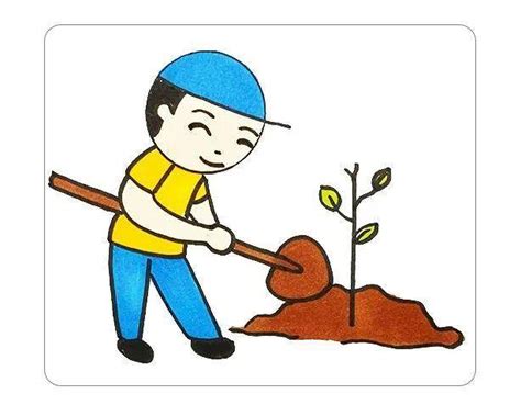 植树画儿童 儿童植树画简笔画 儿童植树 第4页 大山谷图库