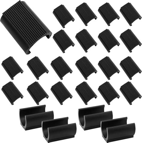 Litoexpe Plastic Chair Feet U Shaped Floor Glides With Tubing Caps