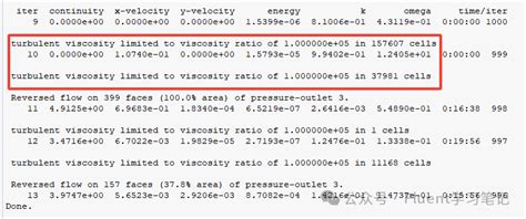 八十九、fluent湍流粘度比超限怎么办？？turbulent Viscosity Limited Csdn博客