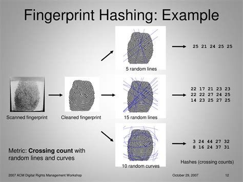 Ppt Randomized Radon Transforms For Biometric Authentication Via Fingerprint Hashing