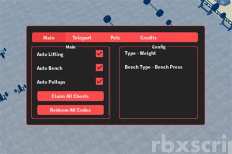 Muscle Legends Auto Lifting Claim All Chests Teleport Scripts Rbxscript