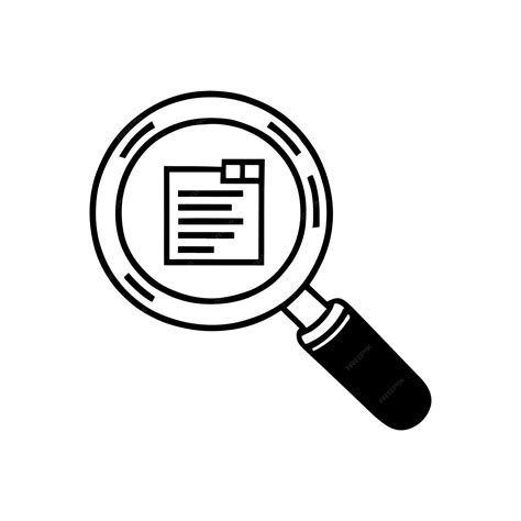 Premium Vector Line Illustration Of Magnifying Glass