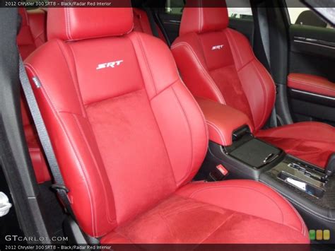 Black Radar Red Interior Front Seat For The 2012 Chrysler 300 Srt8 77068387