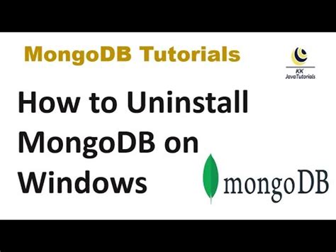 How To Uninstall MongoDB On Windows MongoDB Uninstallation MongoDB Server Uninstallation