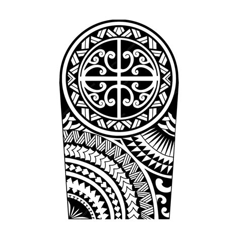 Premium Vector Wrap Around Arm Polynesian Tattoo Design Pattern