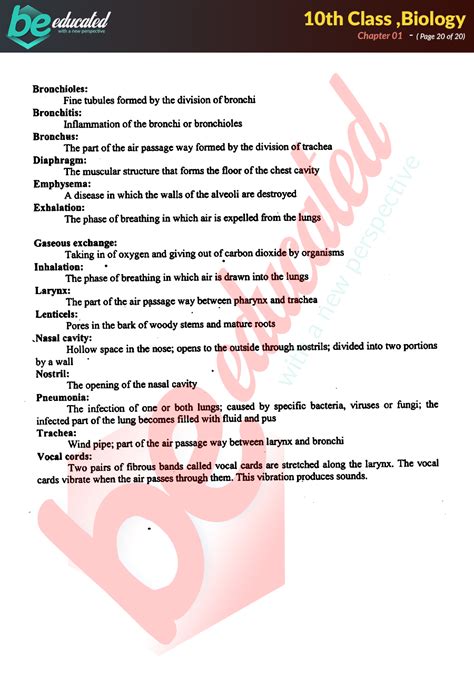 Chapter 1 Biology 10th Class Notes Matric Part 2 Notes