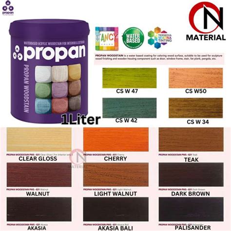 Promo Cat Propan Woodstain Pws 633 Water Based Gloss Satin Pewarna